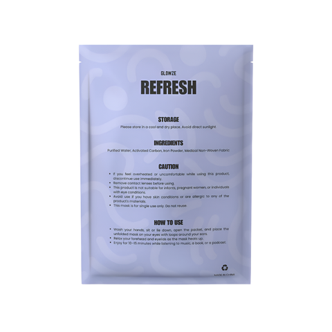 Glowze Eye Refresh - Self Heating Eye Compress